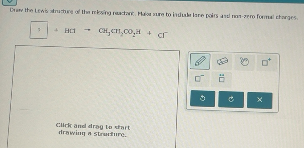 Solved: Draw the Lewis structure of the missing reactant. Make sure to ...