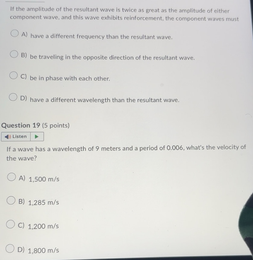 Solved: If the amplitude of the resultant wave is twice as great as the ...