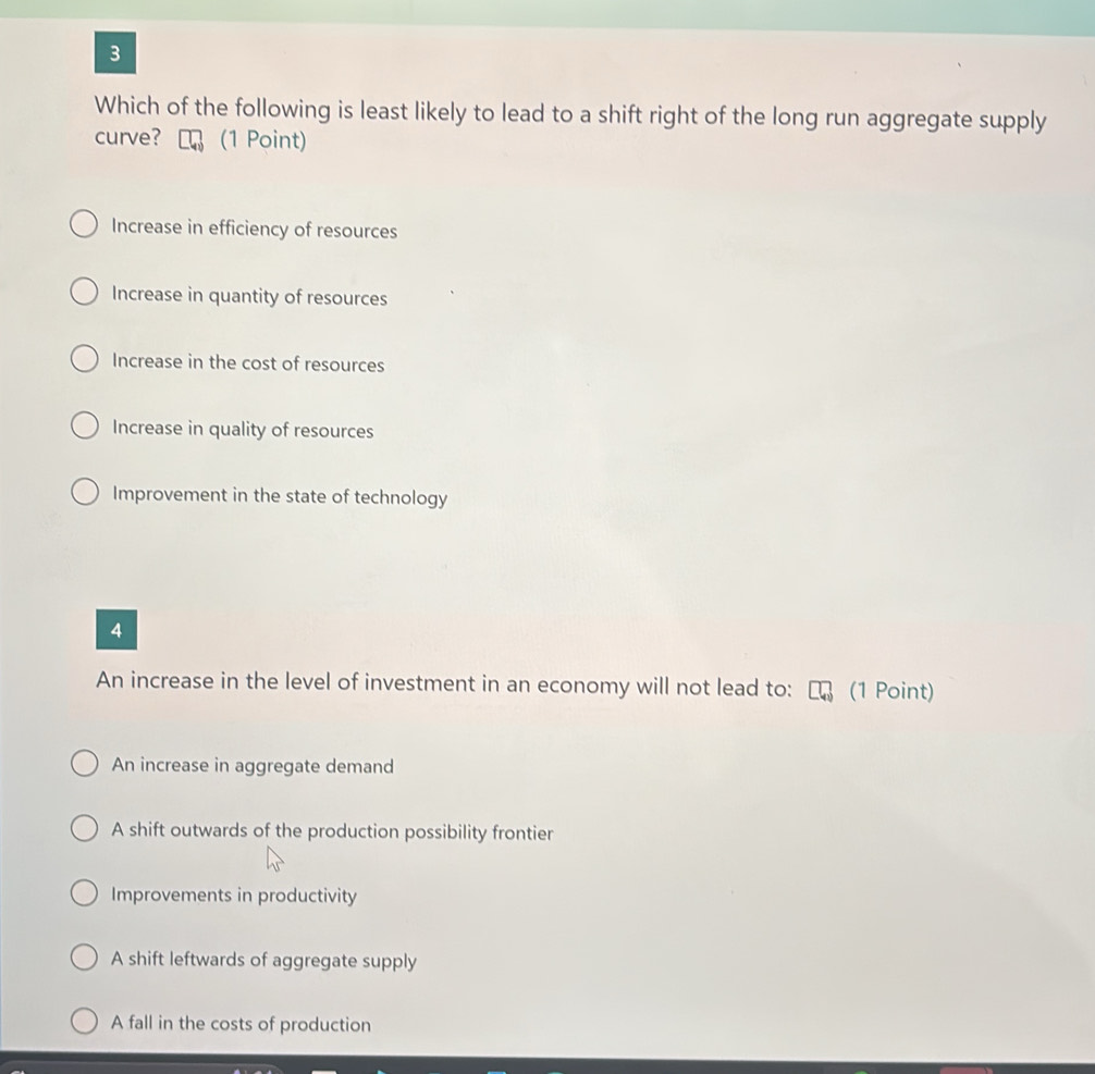 Solved: Which of the following is least likely to lead to a shift right ...