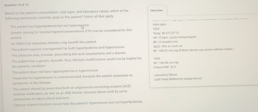 Solved: Based on the patient's presentation, vital signs, and ...