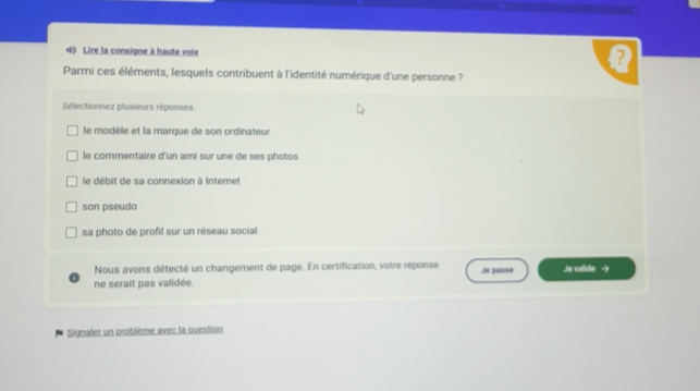 Résolu :Lire la consigne à haute voix Parmi ces éléments, lesquels ...