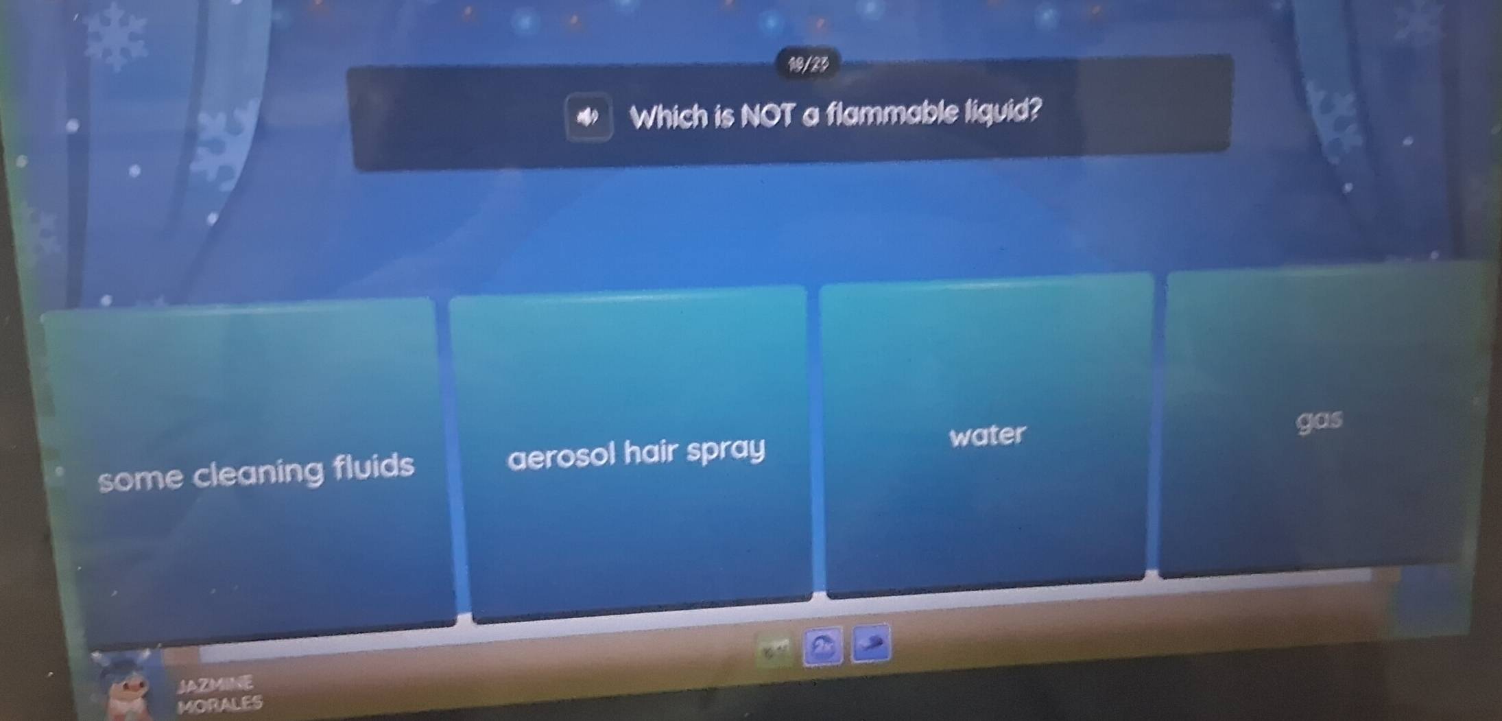 Solved: Which is NOT a flammable liquid? water gas some cleaning fluids ...