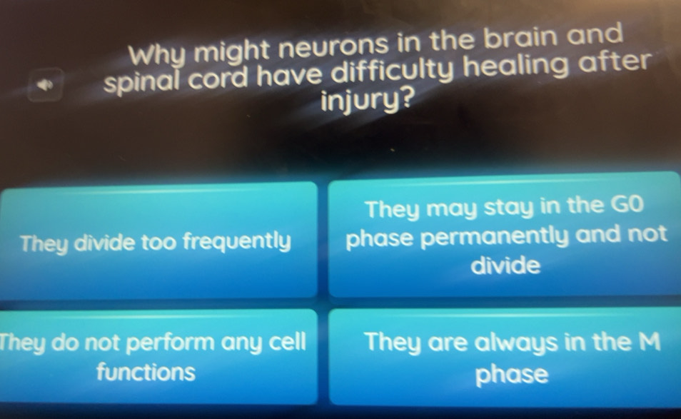 Solved: Why might neurons in the brain and spinal cord have difficulty ...