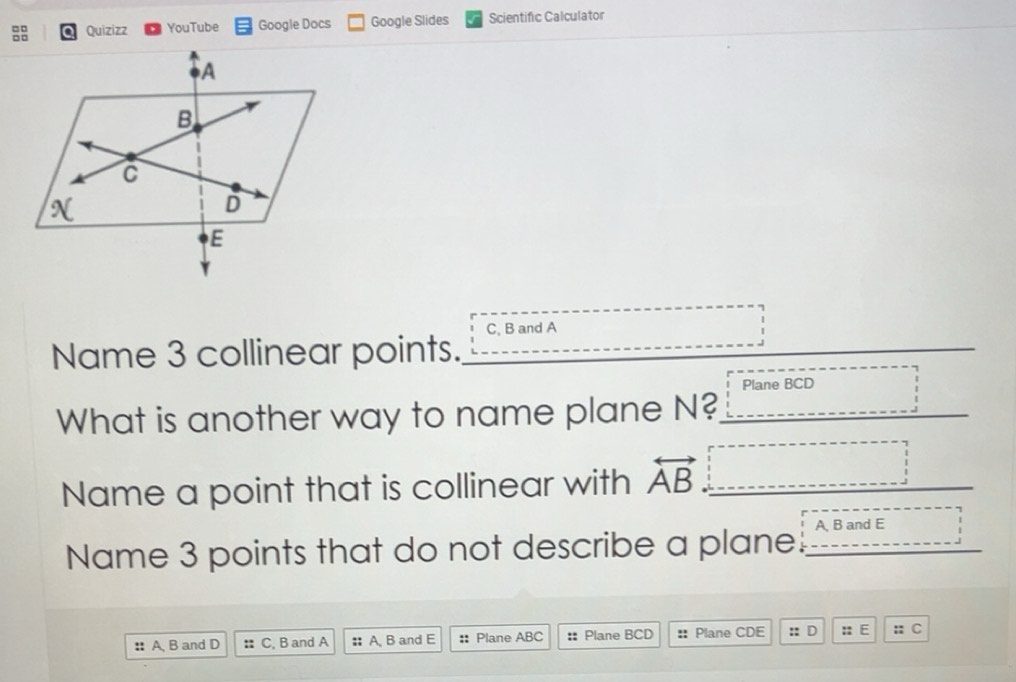 Solved: Quizizz YouTube Google Docs Google Slides Scientific Calculator ...