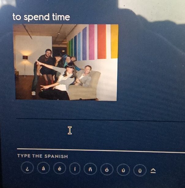 Solved: to spend time TYPE THE SPANISH i n [Others]