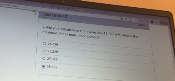 Solved: uicres/11173/take² Char Part 2 Ume Lours Question 42 1 pts ...
