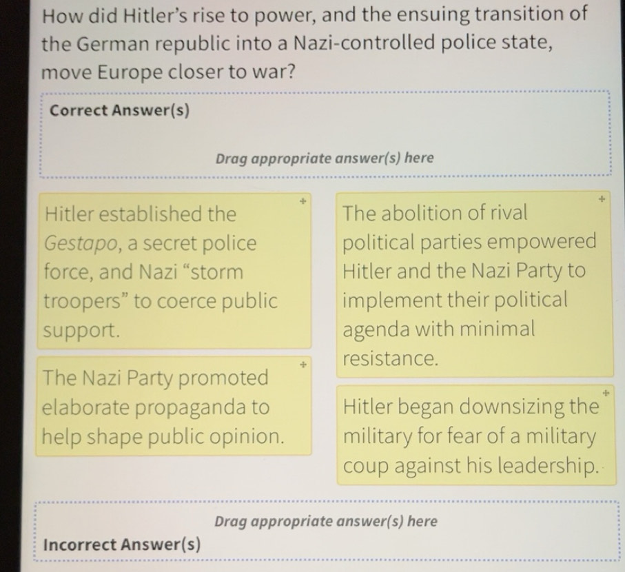 Solved: How did Hitler’s rise to power, and the ensuing transition of ...