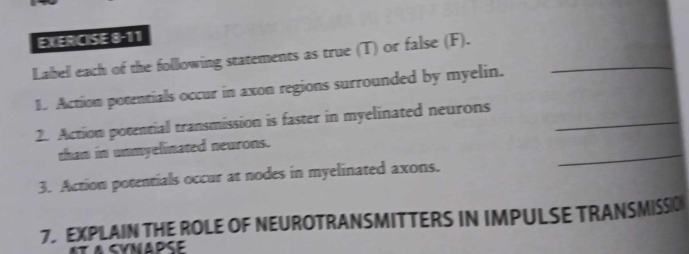 Solved: Label each of the following statements as true (T) or false (F ...