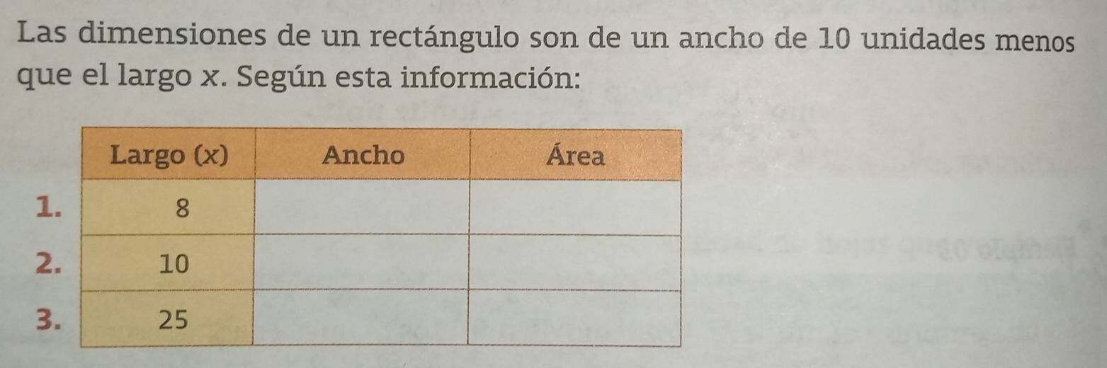 Resuelto:Las dimensiones de un rectángulo son de un ancho de 10 ...