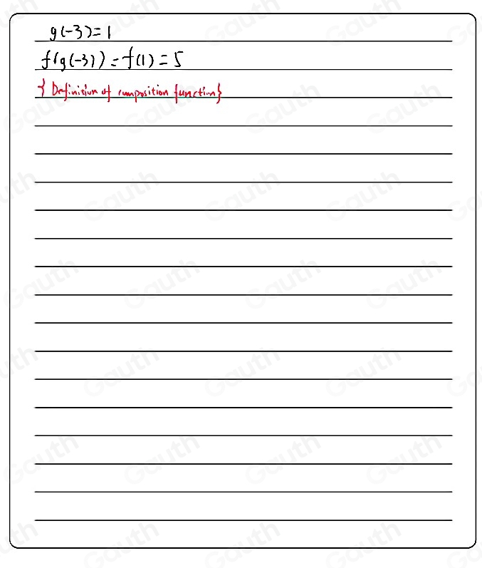 Solved: Given the graphs of f(x) and g(x) below, find the composition ...