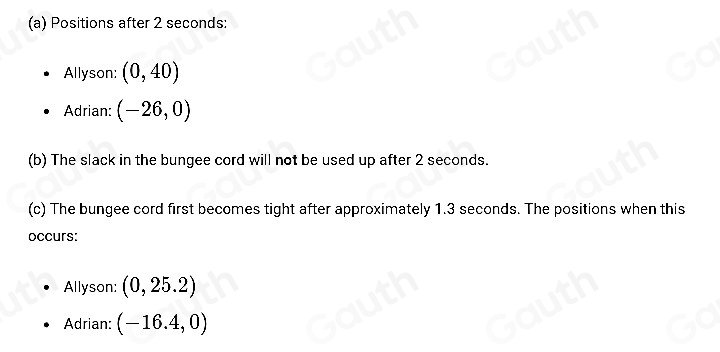 Solved: Allyson and Adrian have decided to connect their ankles with a ...