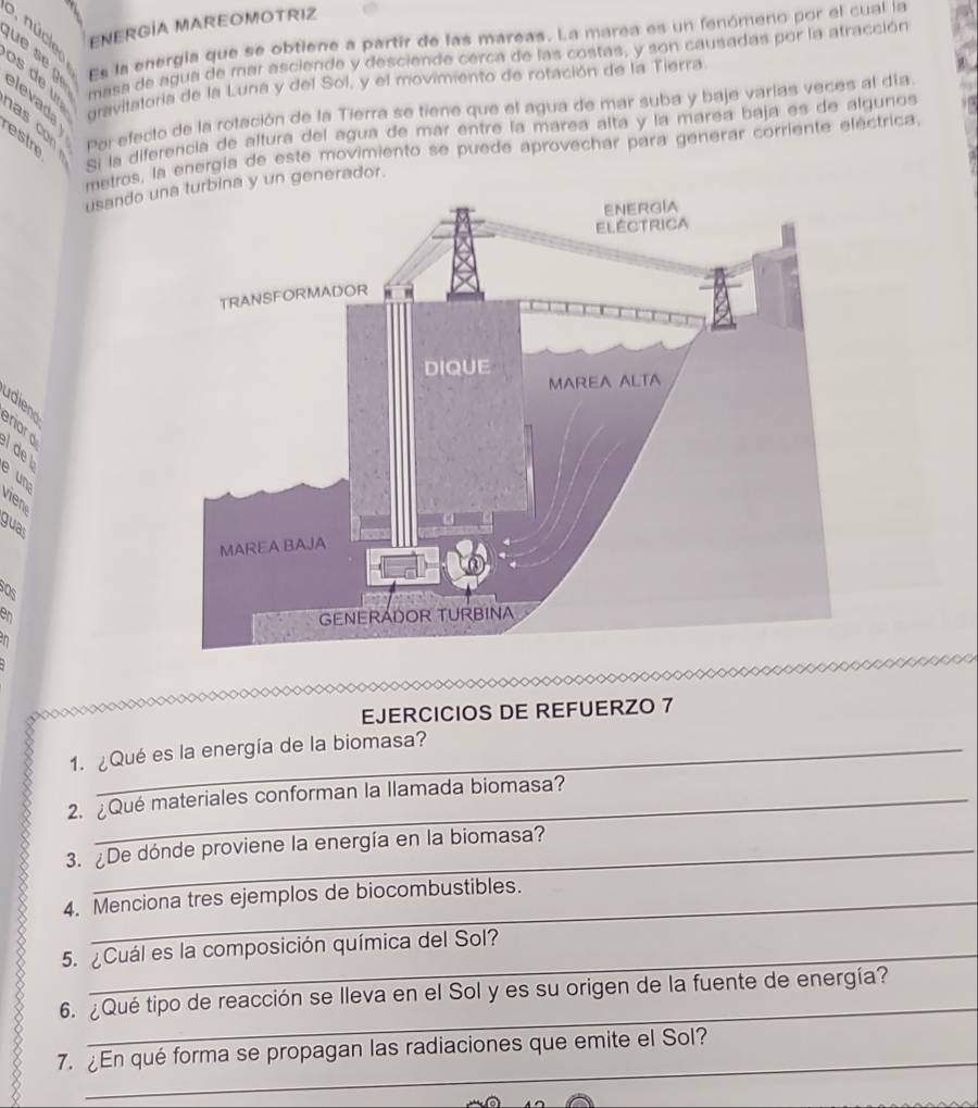 Resuelto:ENERGÍA MAREOMOTRIZ u e Es la energía que se obtiene a partir ...
