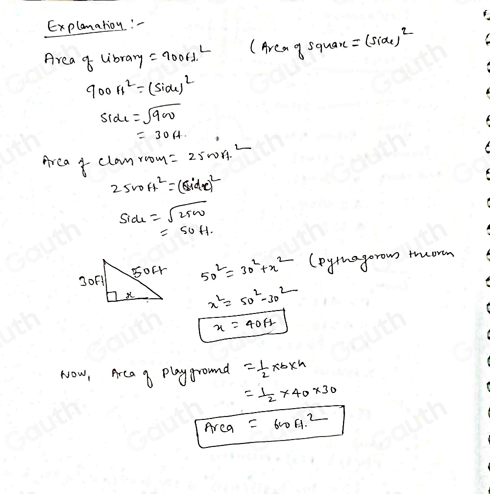 Solved: A new school is being built from the plan shown. The three ...