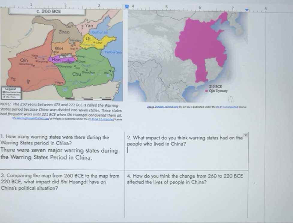 Solved: 2 3 8 NOTE: The 250 years between 475 and 221 BCE is called the ...