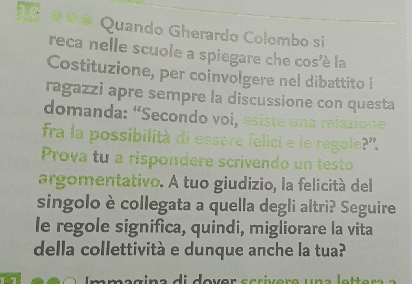 Risolto:Quando Gherardo Colombo si reca nelle scuole a spiegare che cos ...