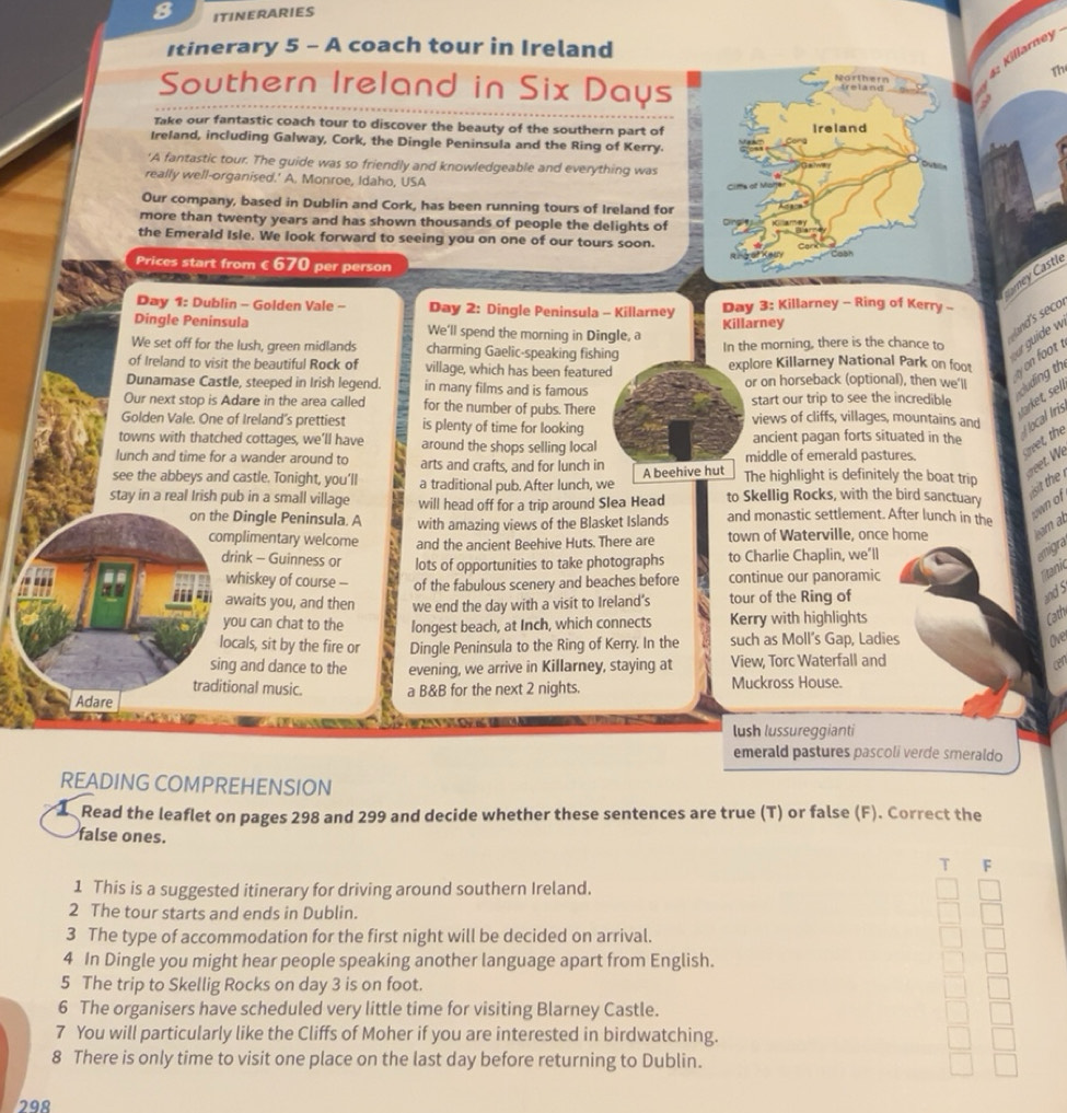 Risolto:ITINERARIES Itinerary 5 - A coach tour in Ireland Killarney ...