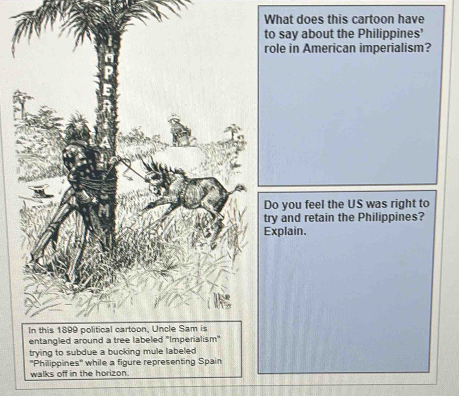 Solved: What does this cartoon have to say about the Philippines’ role ...