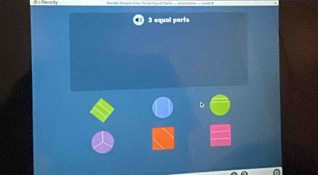 Solved: Ready Divide Shapes Into Three Equal Parts — Instruction ...