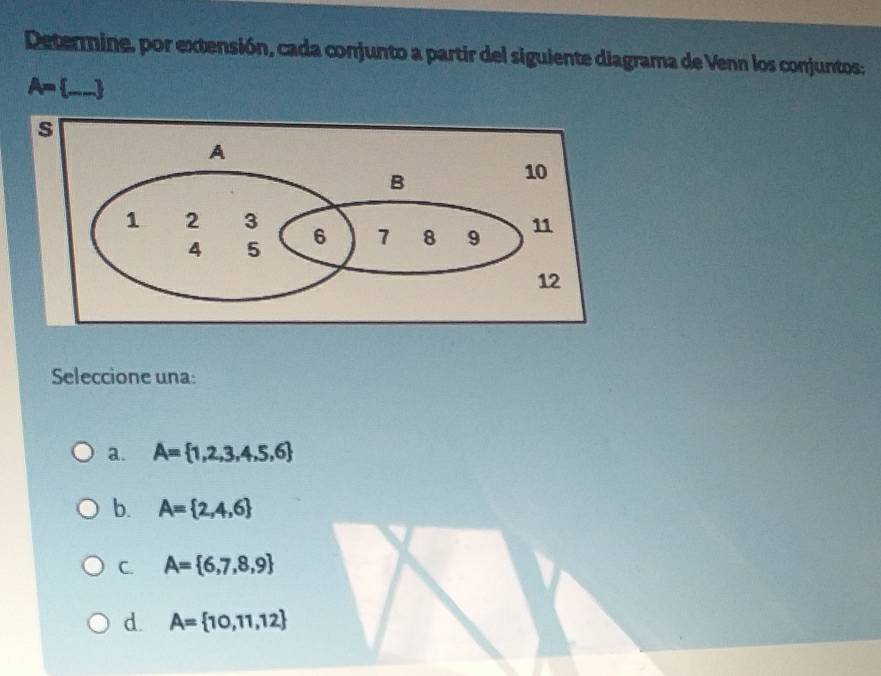 Resuelto:Determine, por extensión, cada conjunto a partir del siguiente ...