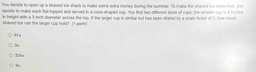 Solved: You decide to open up a shaved ice shack to make some extra ...