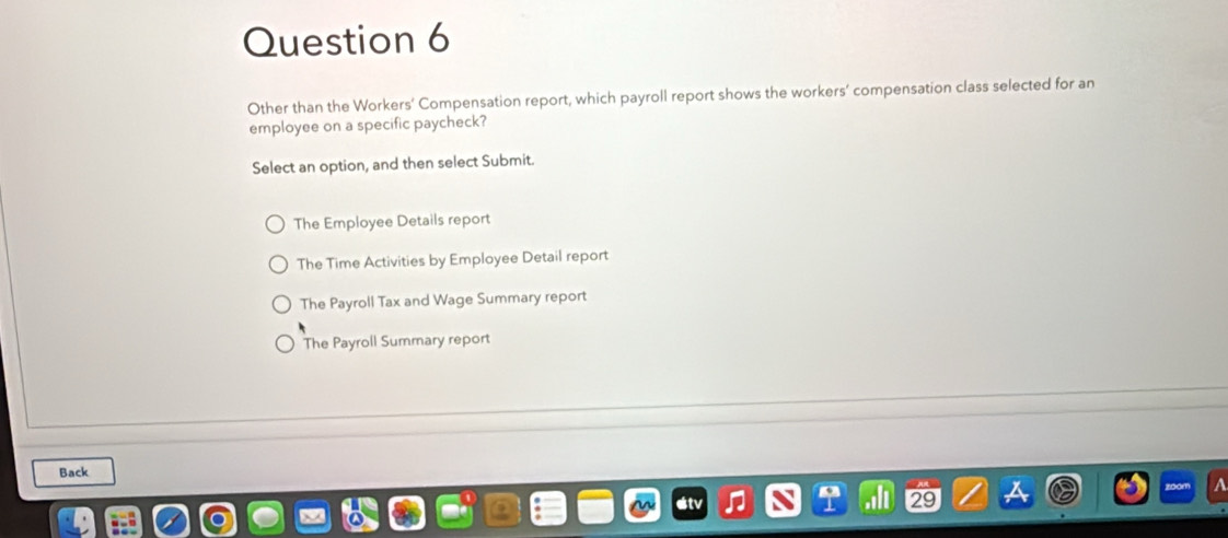 Solved: Other than the Workers’ Compensation report, which payroll ...