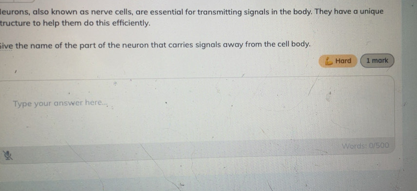 Gelöst:leurons, also known as nerve cells, are essential for ...