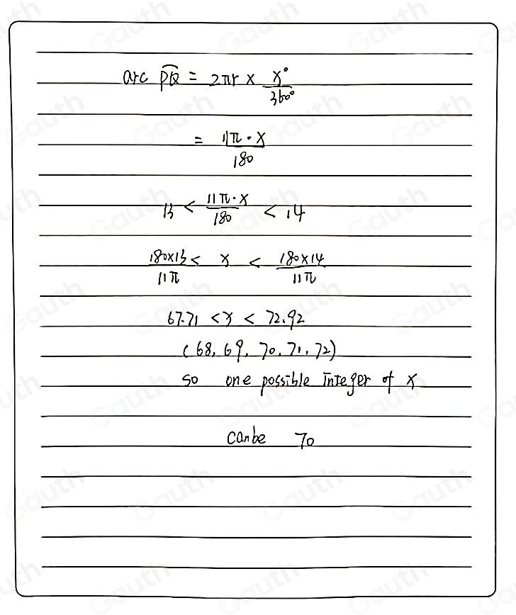 Solved: Note: Figure not drawn to scale. In the figure, the circle has center O and has a radius ...