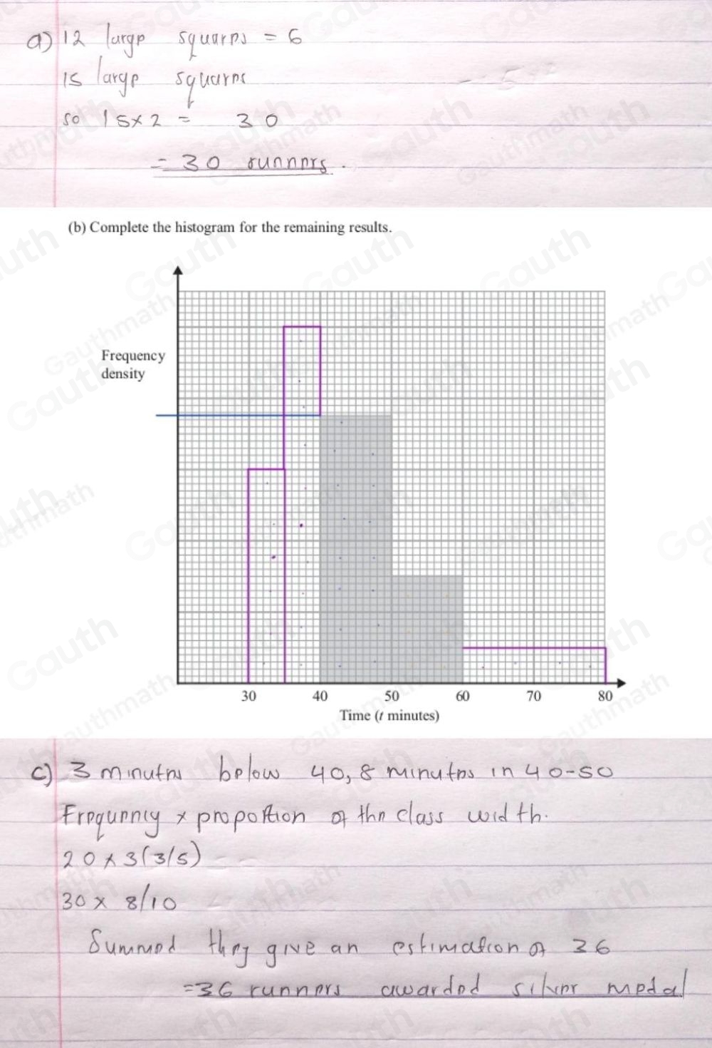 تم الحل:complete a race. The incomplete table shows information about t ...