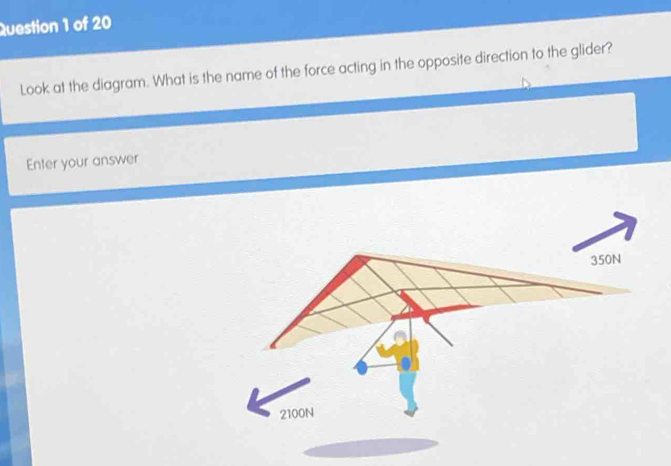 Solved: Look at the diagram. What is the name of the force acting in the opposite direction to ...