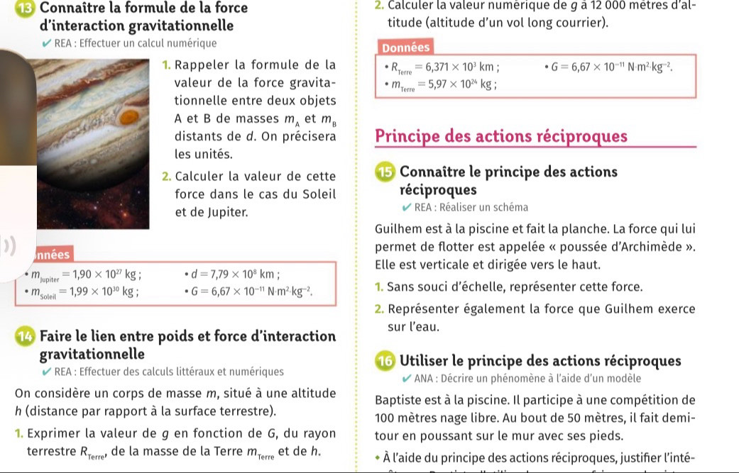 Gelöst:Connaître la formule de la force 2. Calculer la valeur numérique ...