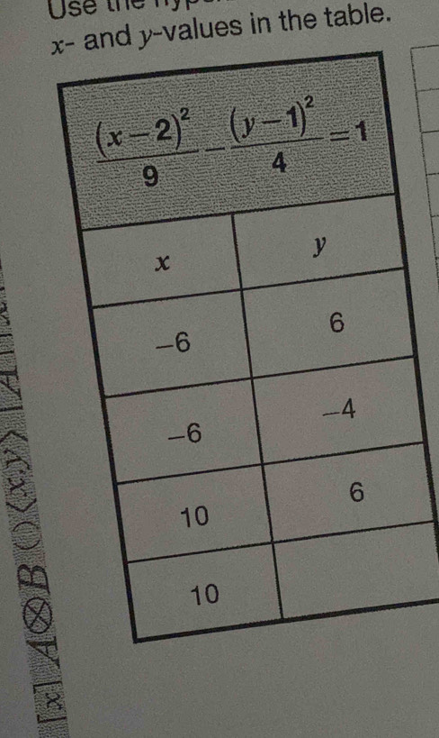 Solved: Use the my y-values in the table. [Math]
