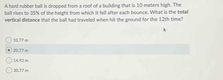 Solved: A hard rubber ball is dropped from a roof of a building that is ...