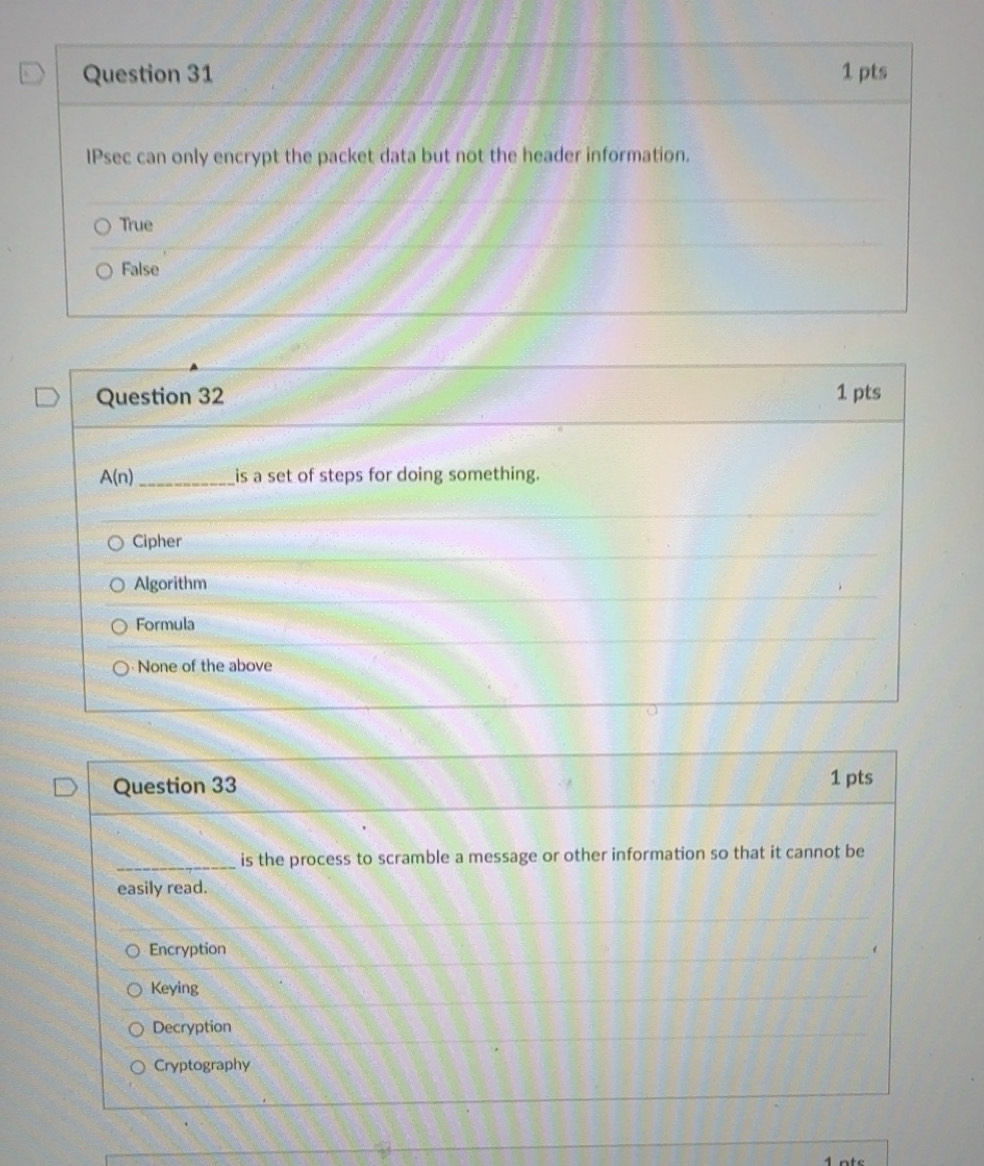 Solved: lPsec can only encrypt the packet data but not the header ...