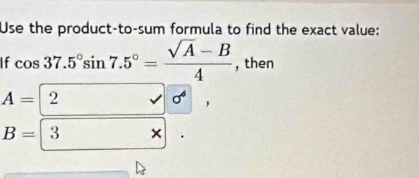 Solved: Use the product-to-sum formula to find the exact value: If cos ...