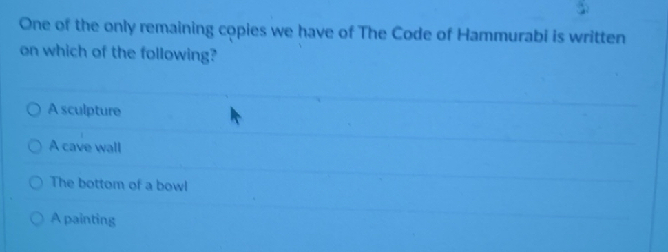 Solved: One of the only remaining copies we have of The Code of ...