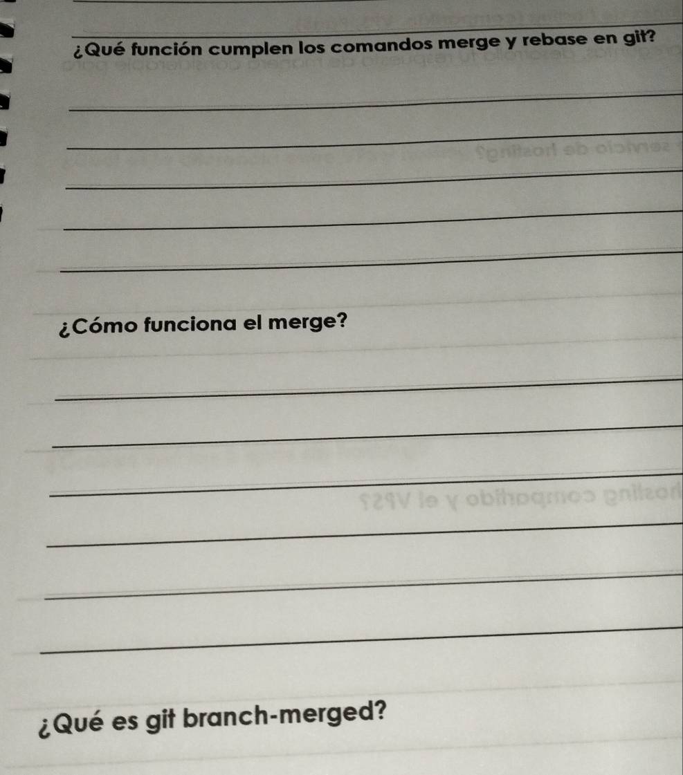 Resuelto:¿Qué función cumplen los comandos merge y rebase en git ...