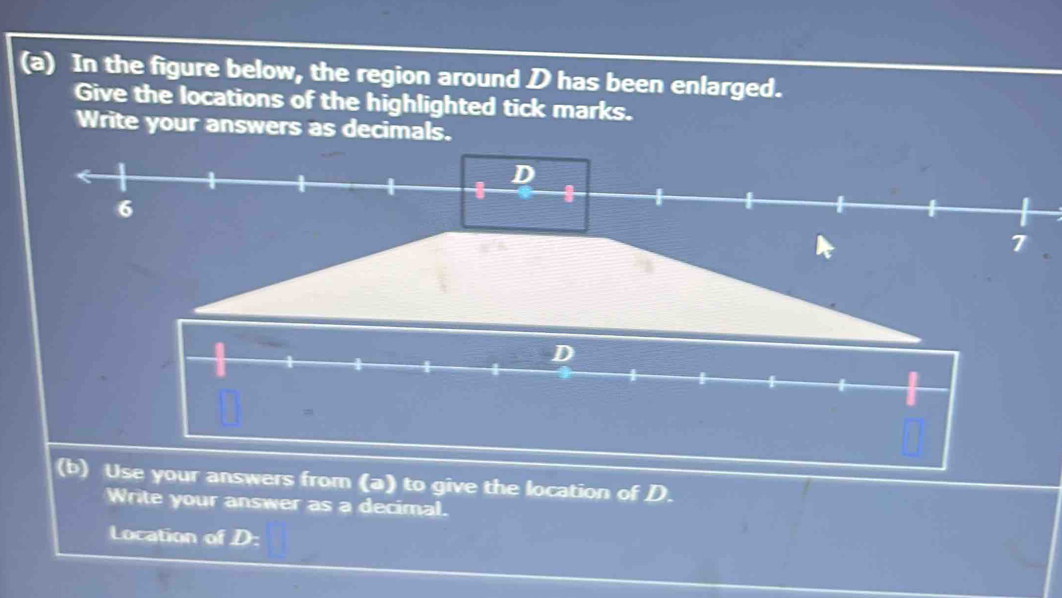 Solved: In the figure below, the region around D has been enlarged ...