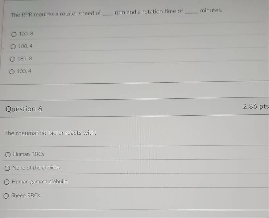 Solved: The RPR requires a rotator speed of_ rpm and a rotation time of ...