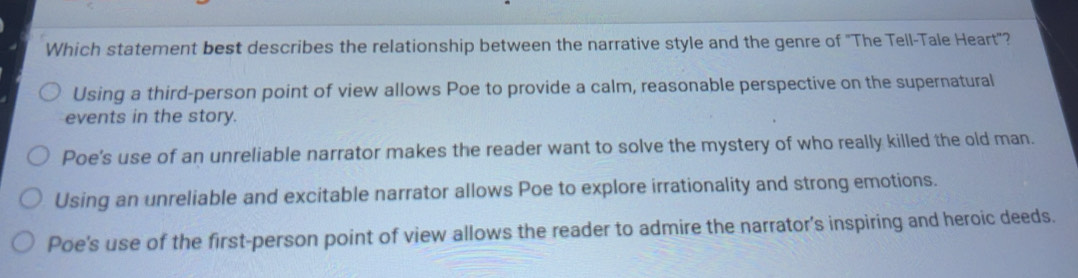 Solved: Which statement best describes the relationship between the ...
