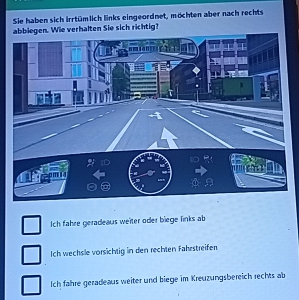 Wie Sollten Sie Sich Verhalten Ich Fahre Weiter