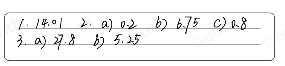 Solved: Multiply 4.67 by 3 Write down the following fractions into ...