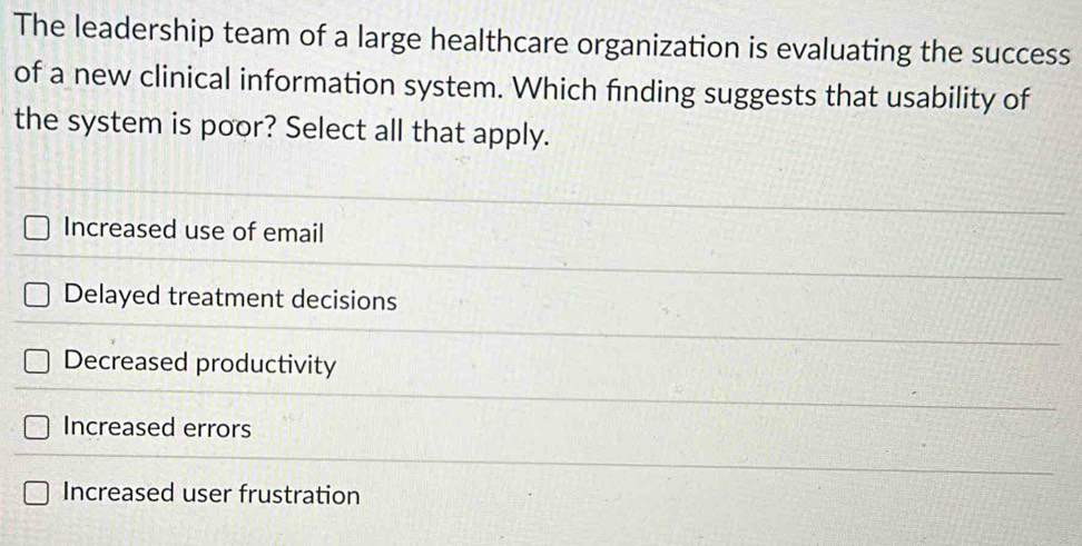 Solved: The leadership team of a large healthcare organization is ...