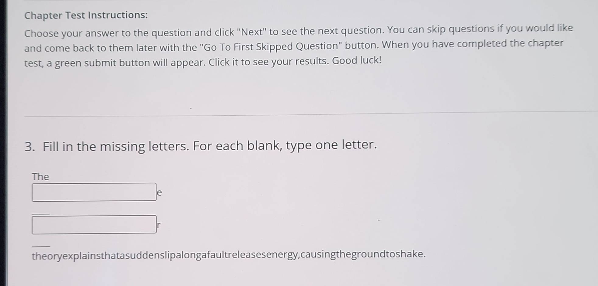 Solved: Chapter Test Instructions: Choose your answer to the question ...