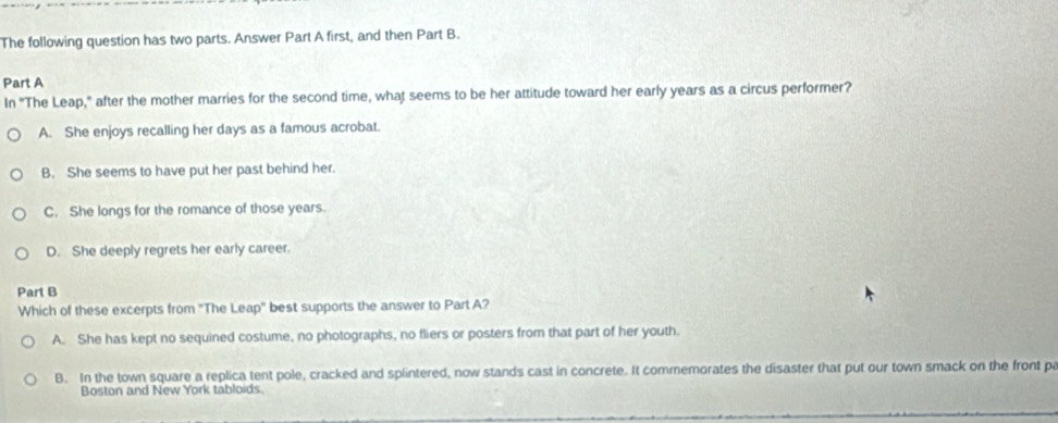 Solved: The following question has two parts. Answer Part A first, and ...