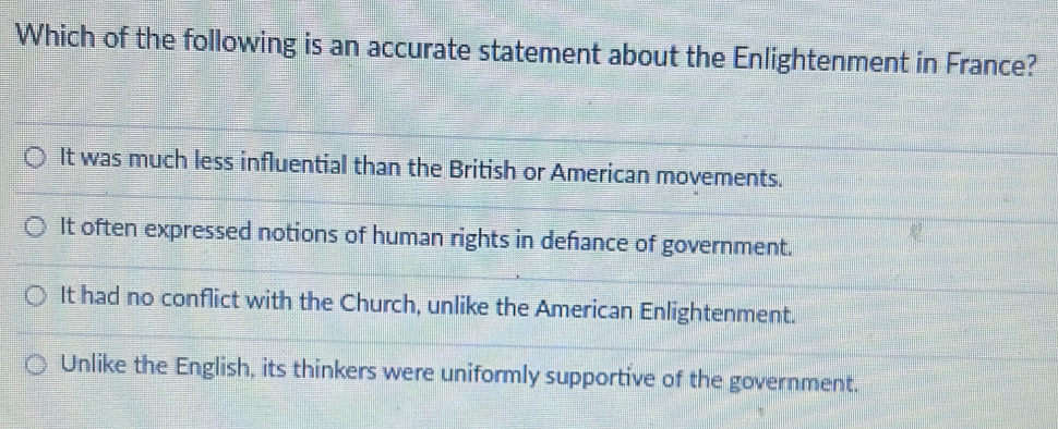 Solved: Which of the following is an accurate statement about the ...