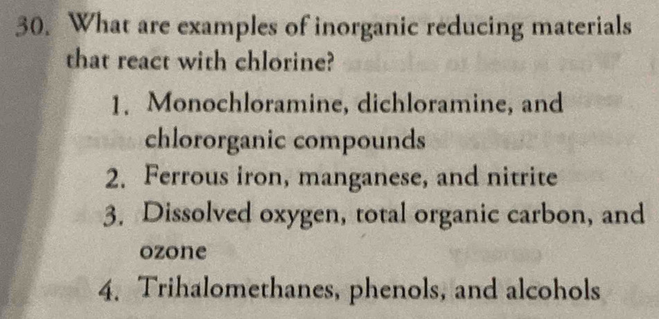 Solved: What are examples of inorganic reducing materials that react ...