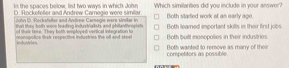 Solved: In the spaces below, list two ways in which John Which ...
