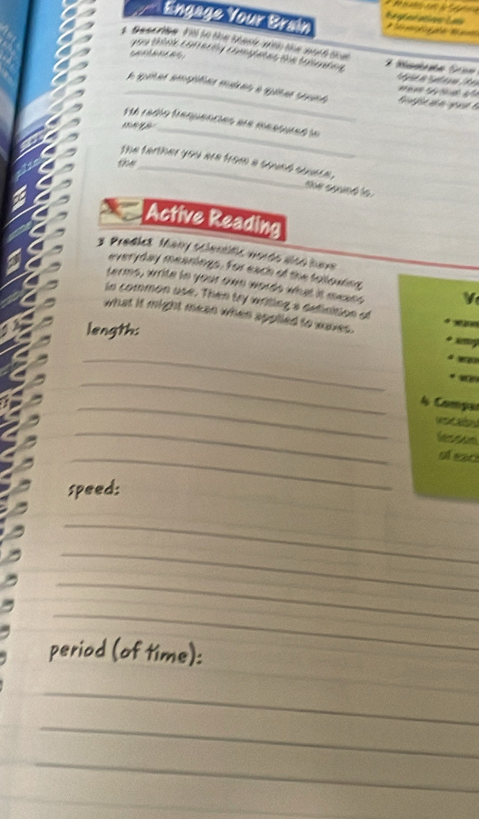 Solved: Engage Your Brain * Des c rbe Vl tn the tanh ih te pach ta qou ...