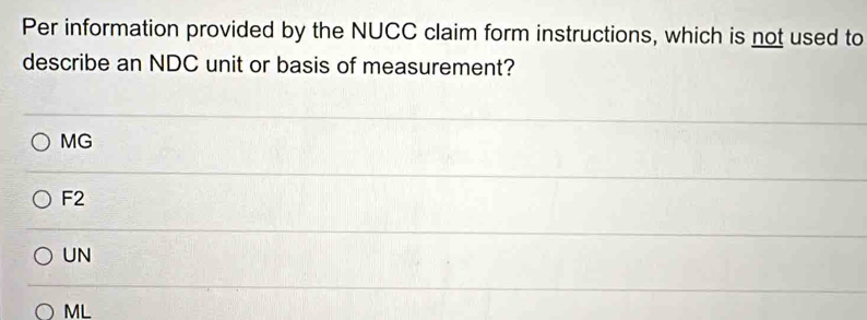 Solved: Per information provided by the NUCC claim form instructions ...