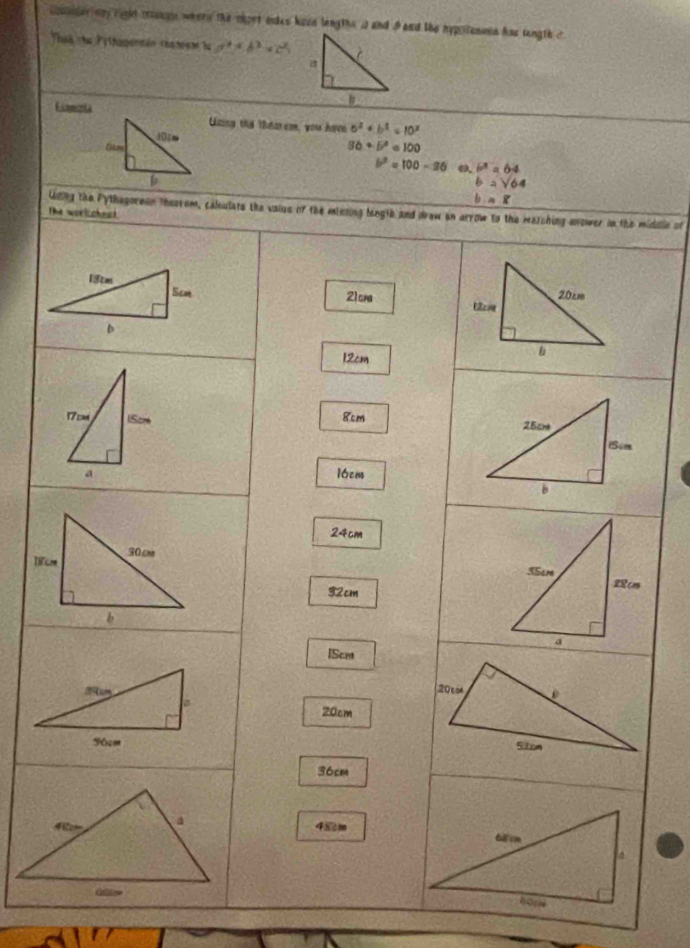 Solved: couader my right tange where the short endes have lengths a and ...